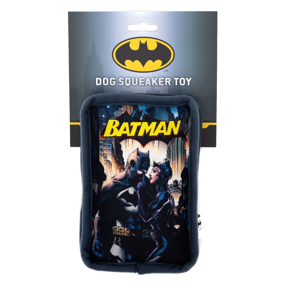 Dog Toy Squeaker Plush - Batman and Catwoman Jim Lee Hush Pose Comic B ...