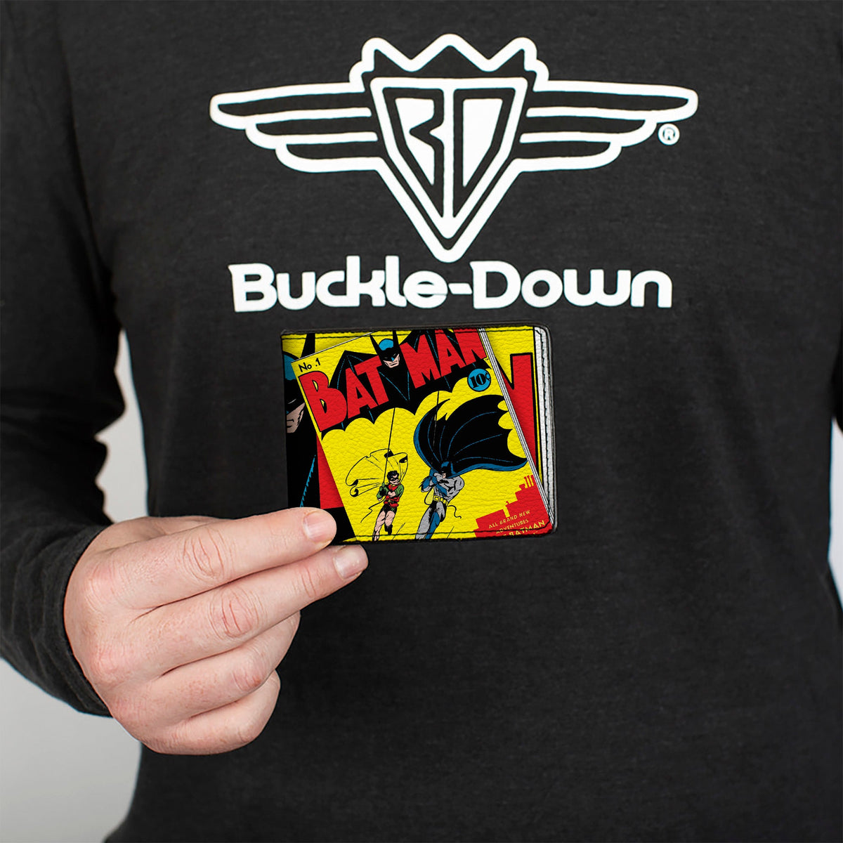 Bi-Fold Wallet - Classic BATMAN Issue #1 Robin & Batman Logo CLOSE-UP ...